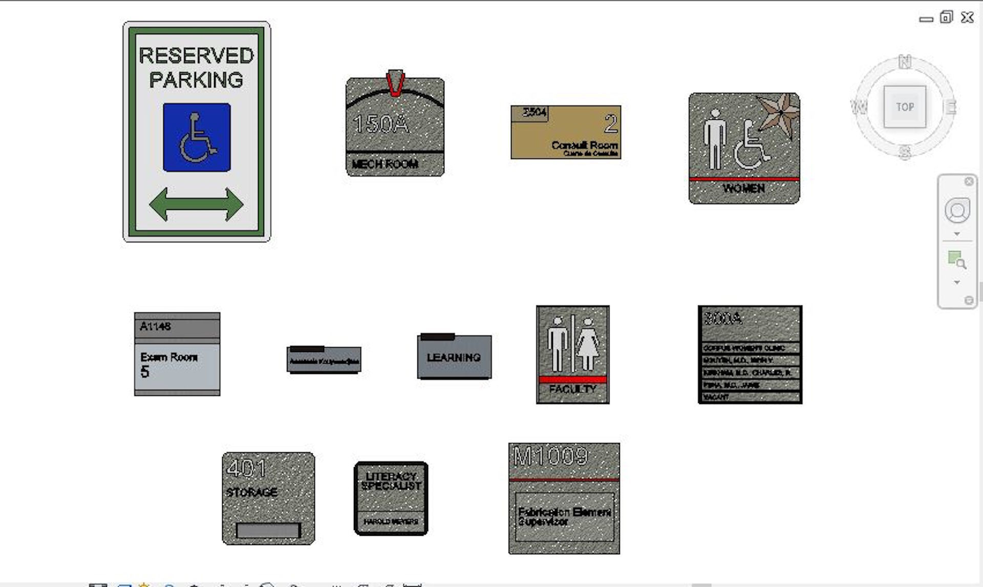 3D model Road Signs Family Revit collection VR / AR / low-poly | CGTrader