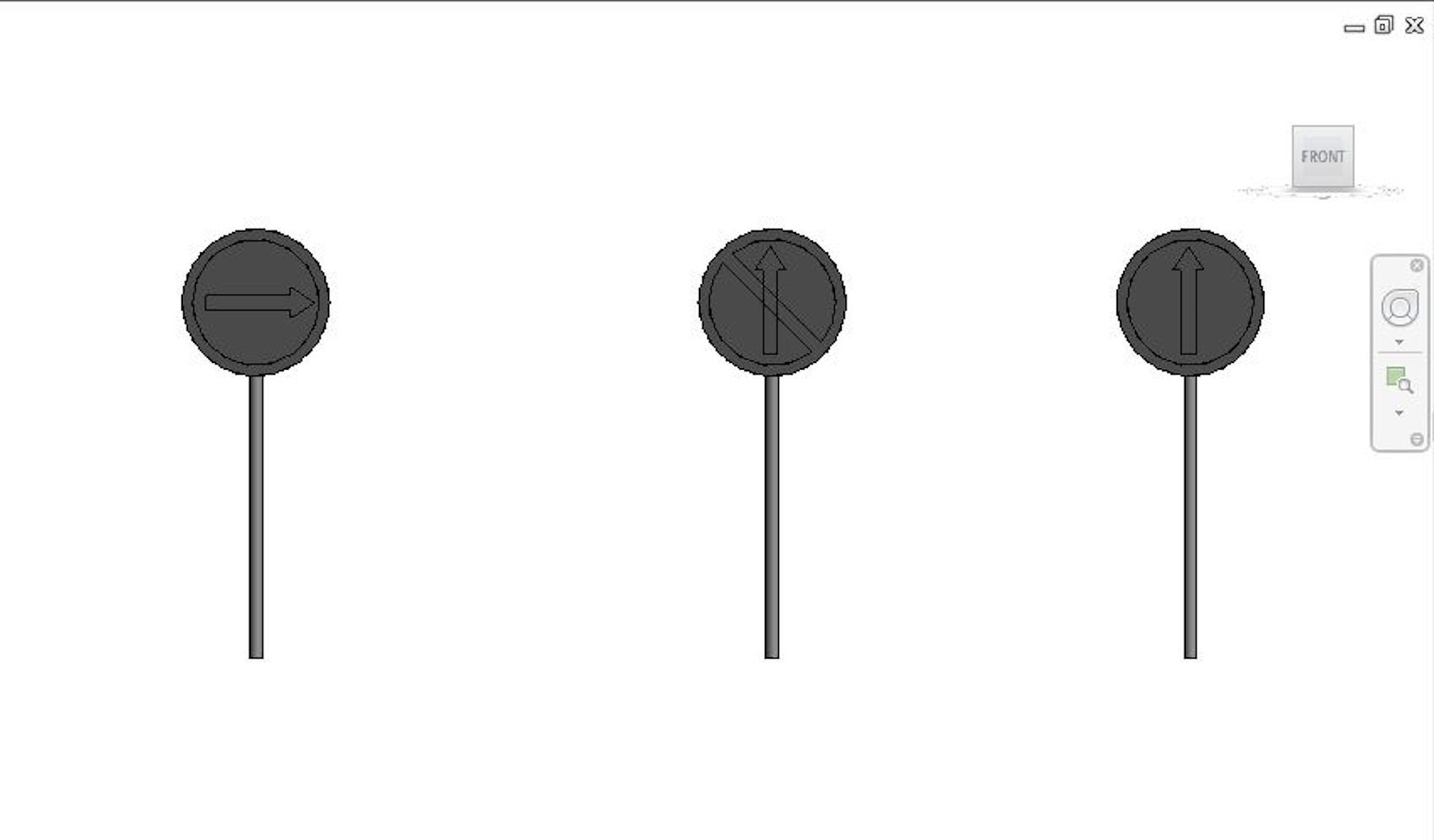 3D model Road Signs Family Revit collection VR / AR / low-poly | CGTrader