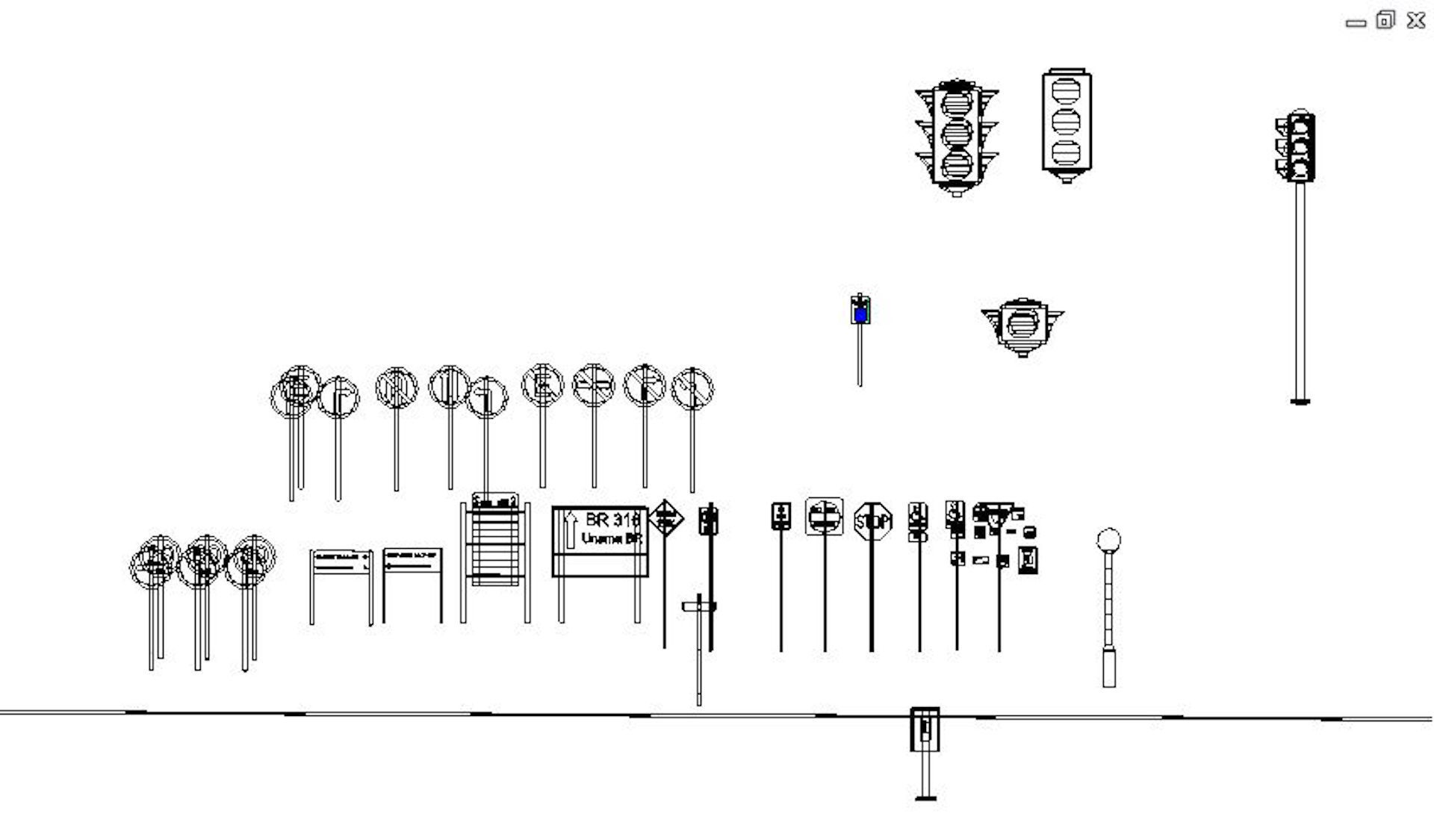 3D model Road Signs Family Revit collection VR / AR / low-poly | CGTrader