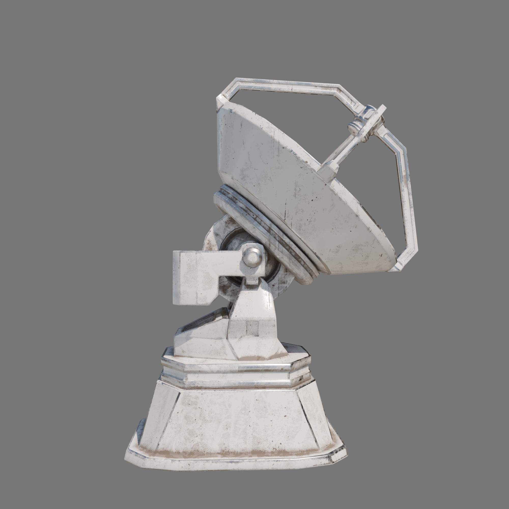 satellite dish 3d model-old satellite free VR / AR / low-poly 3D model ...