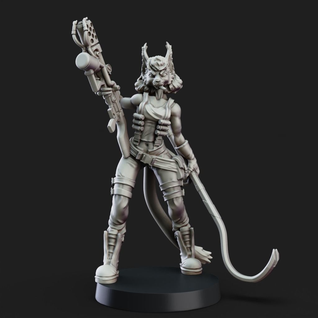 Exterminator Riply - 3D Printable TTRPG - PRESUPPORTED - 32mm 3D model 3D printable | CGTrader