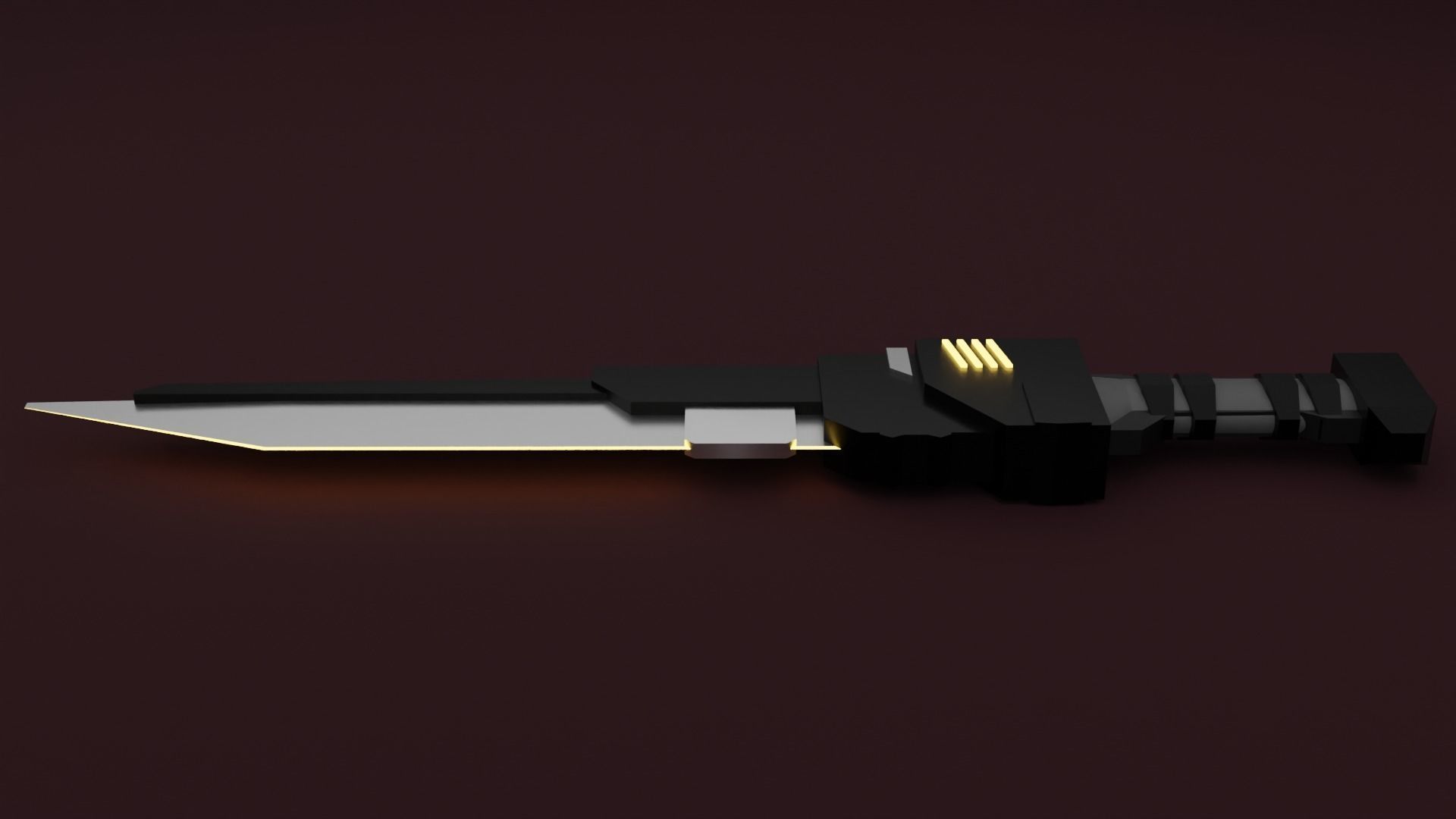 SCI FI Sword 3D model 3D print 3D model 3D printable | CGTrader