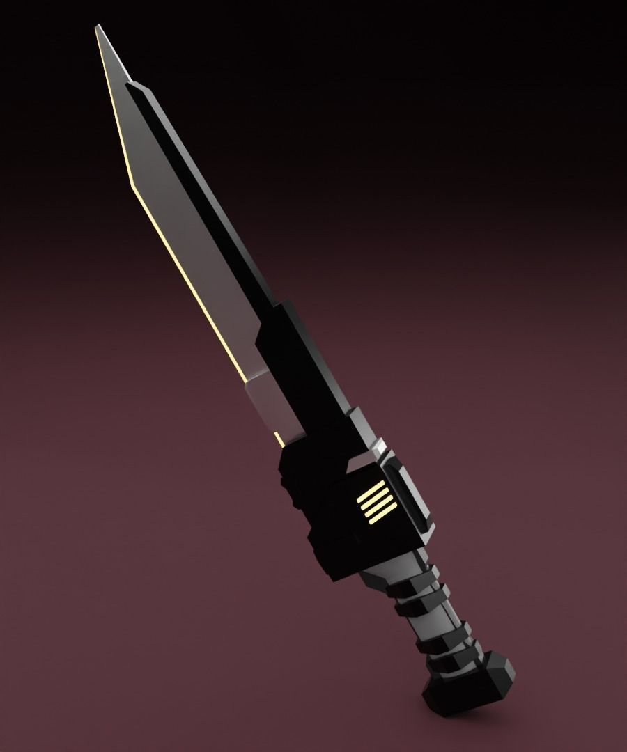 SCI FI Sword 3D model 3D print 3D model 3D printable | CGTrader