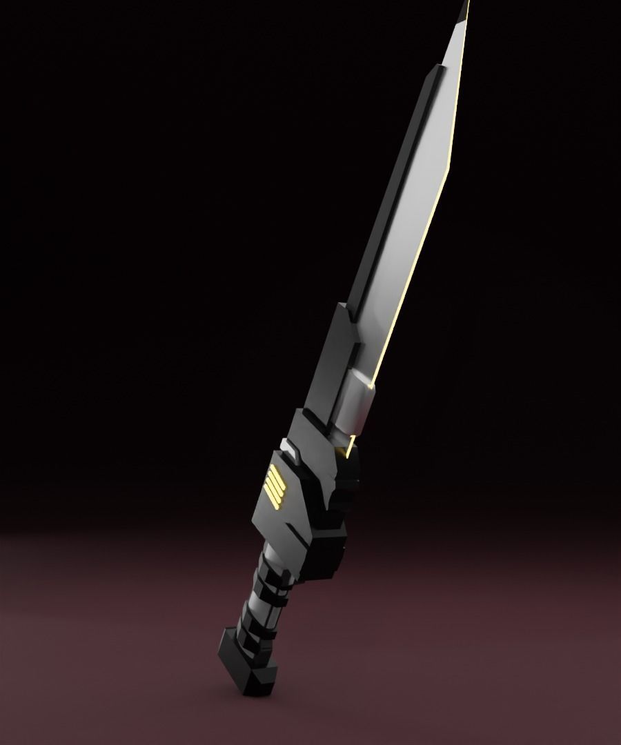 SCI FI Sword 3D model 3D print 3D model 3D printable | CGTrader