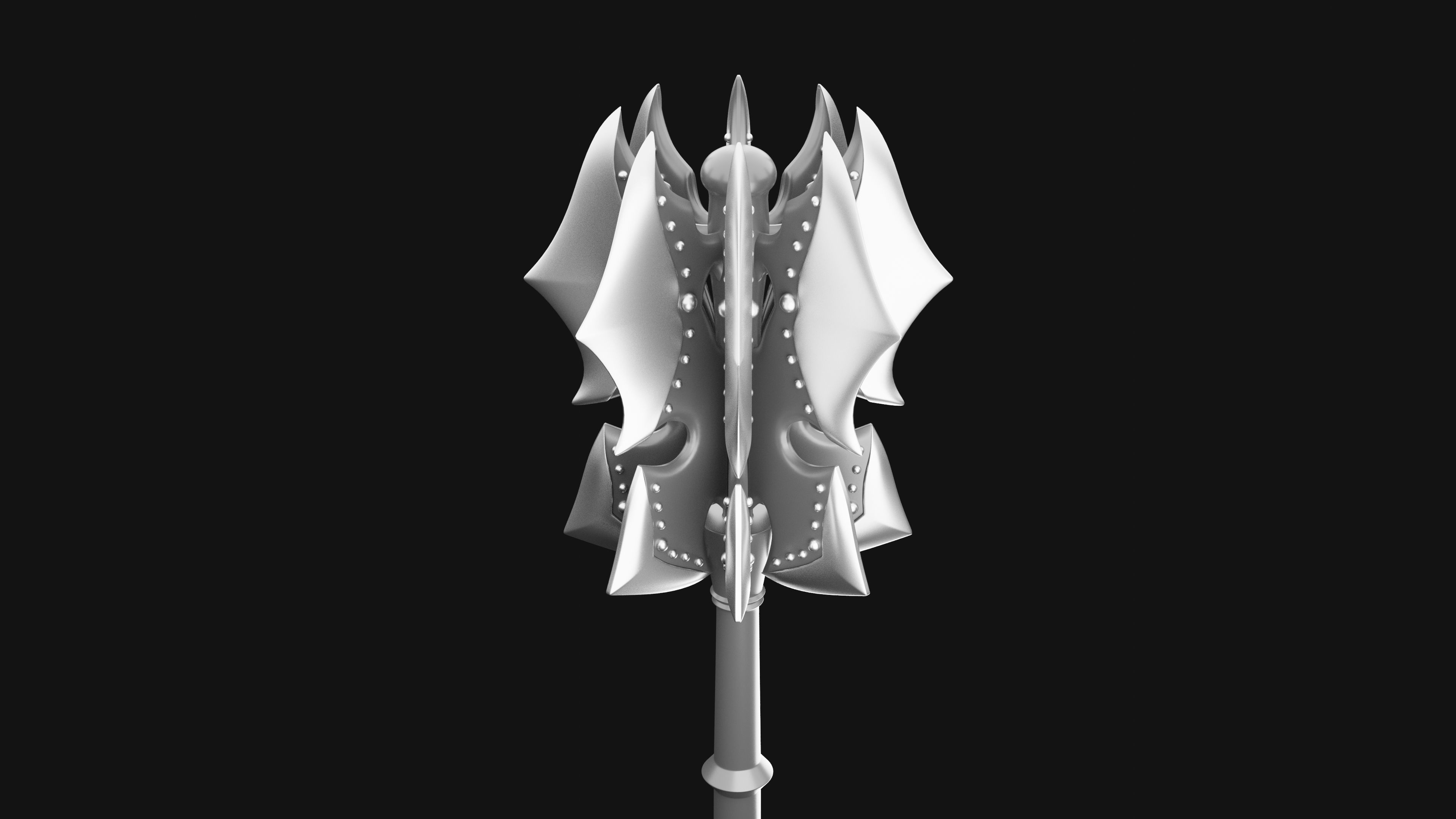 Flanged Mace 3D model 3D printable | CGTrader