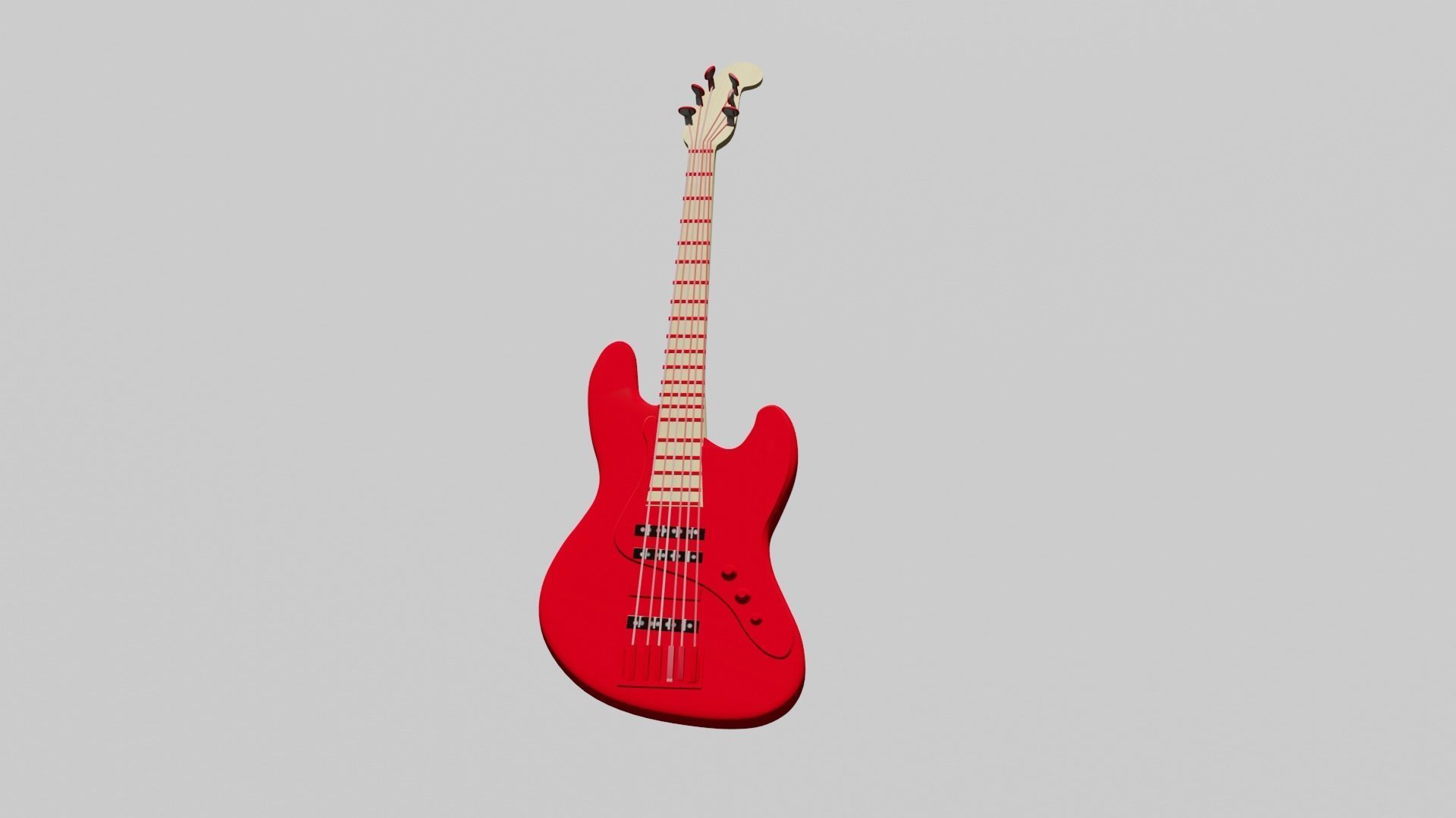 Guitar normal 3D model | CGTrader
