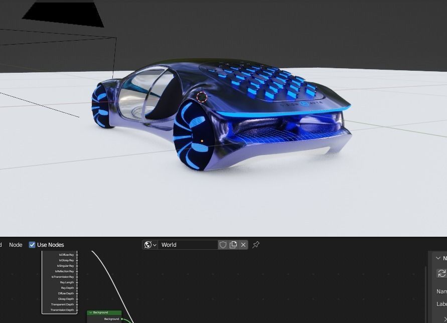 Mercedes AVTR 3D model rigged | CGTrader