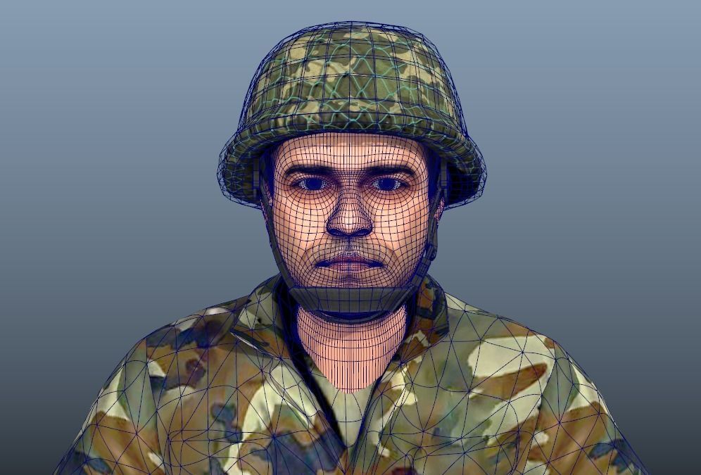 INDIAN ARMY CHARACTER 1 3D model rigged | CGTrader