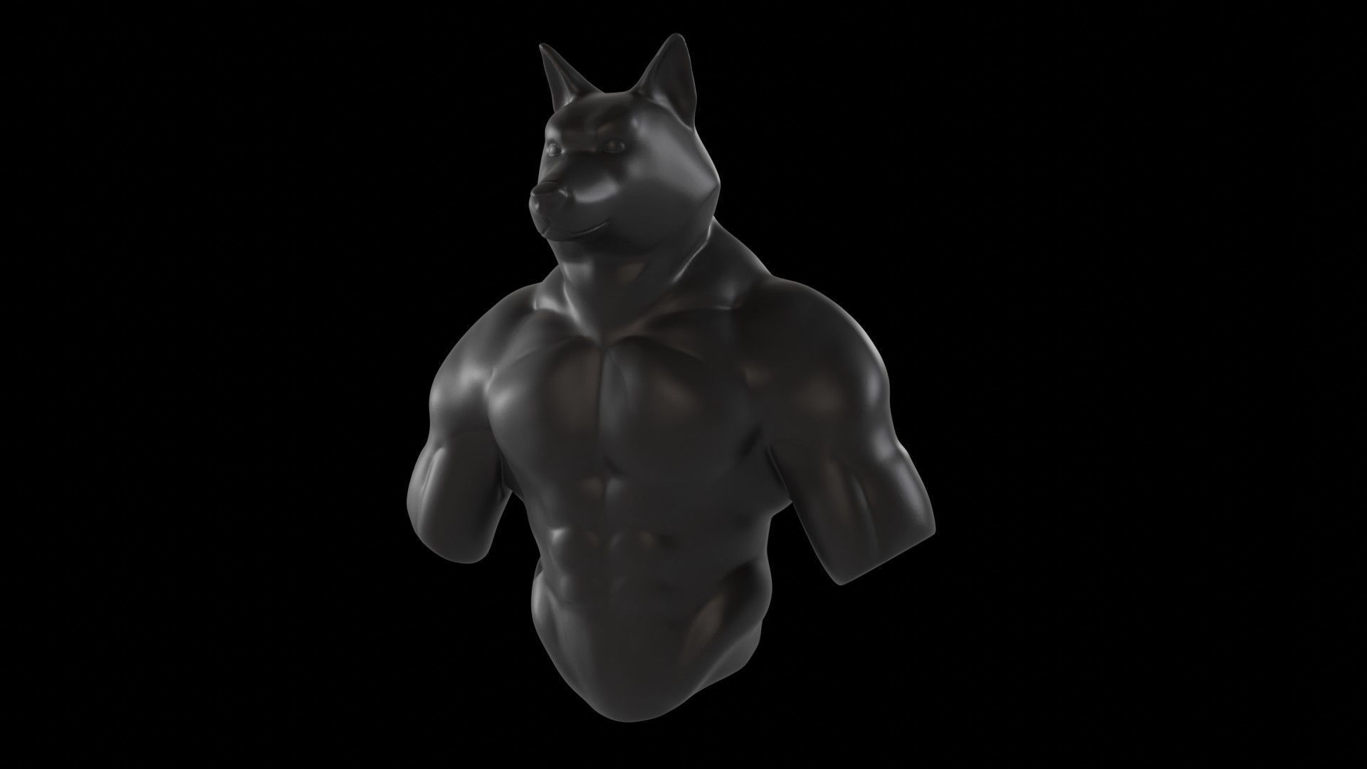 buff dog free 3D model 3D printable | CGTrader