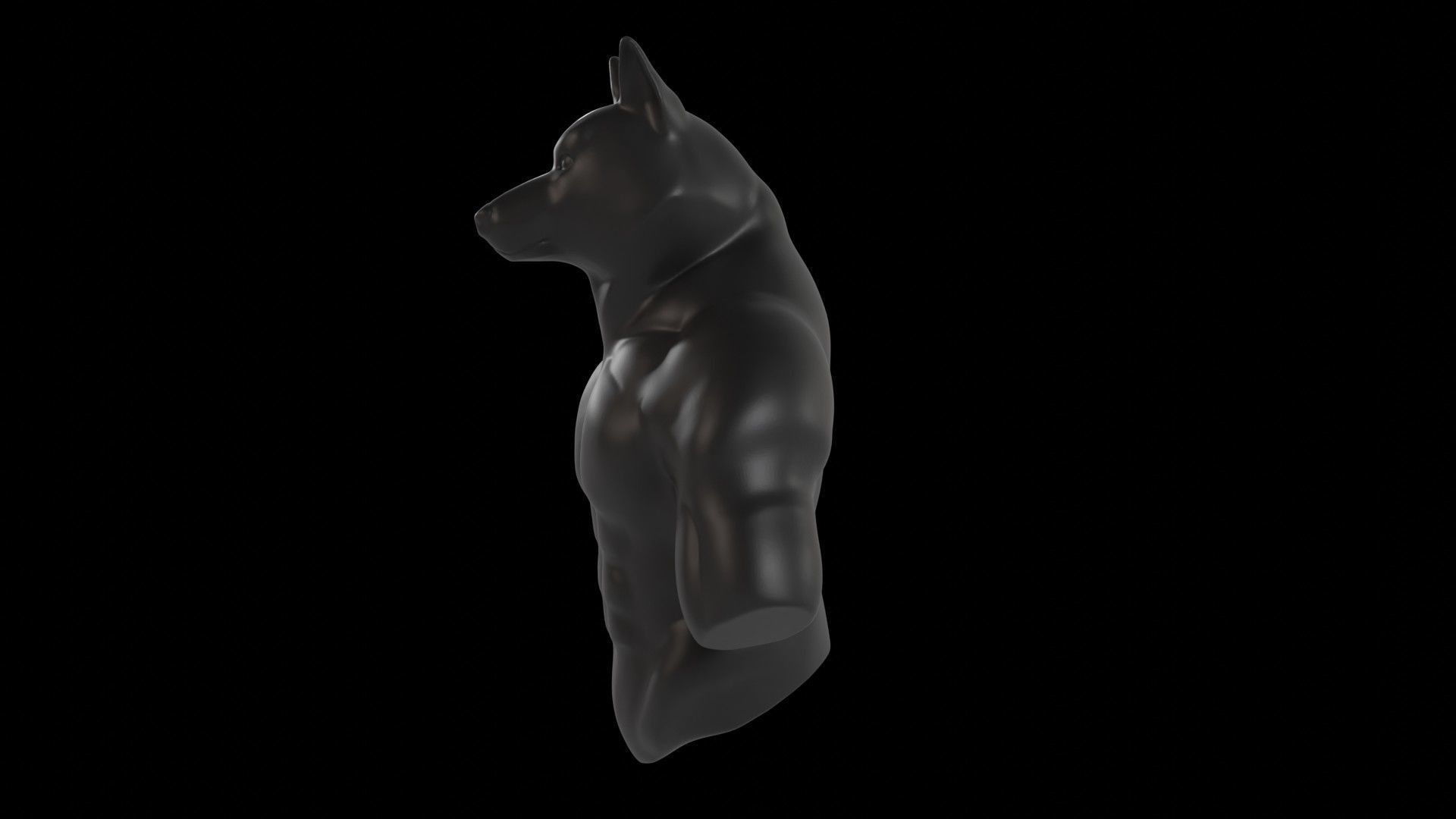buff dog free 3D model 3D printable | CGTrader