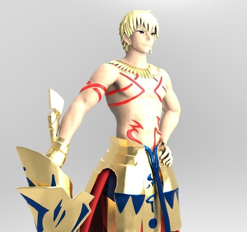 Gilgamesh Fate 3D model 3D printable | CGTrader