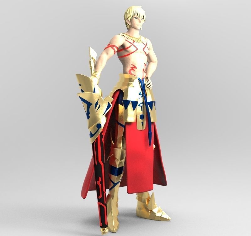 Gilgamesh Fate 3D model 3D printable | CGTrader