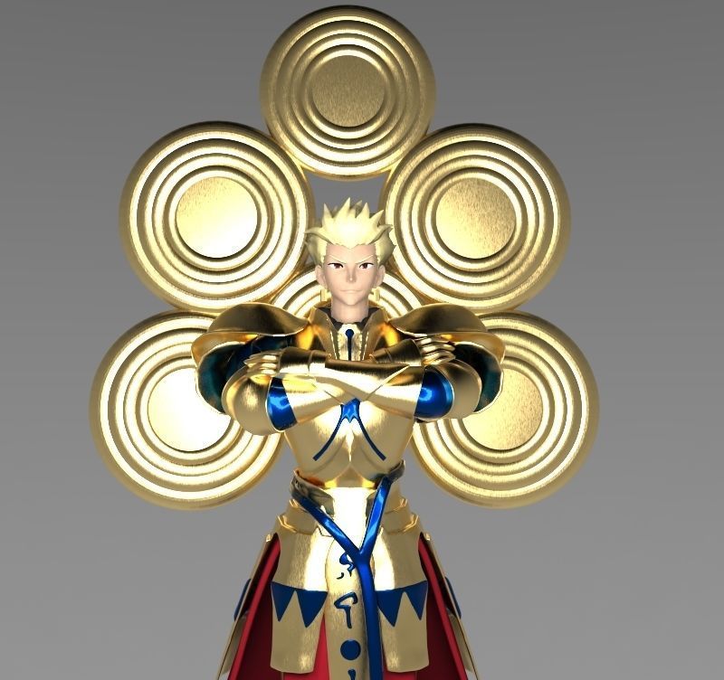 Gilgamesh Fate 3D model 3D printable | CGTrader