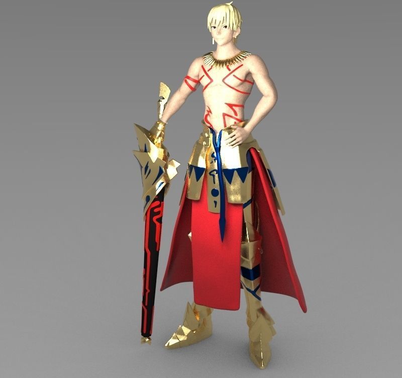 Gilgamesh Fate 3D model 3D printable | CGTrader