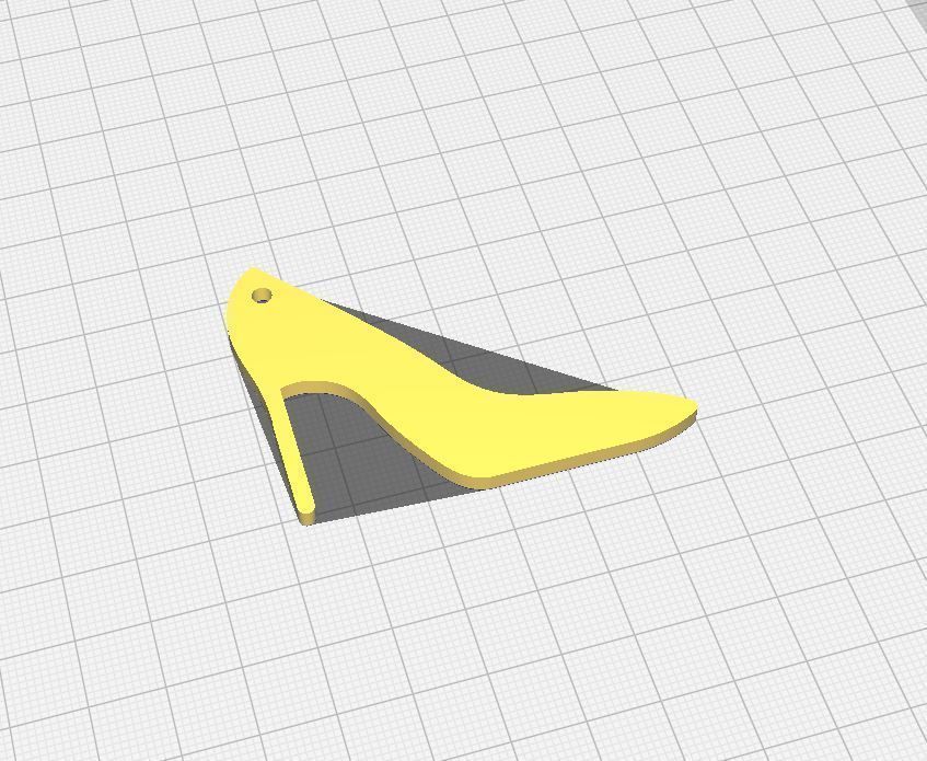 BARBIE KEYCHAIN SHOES 3D model 3D printable | CGTrader