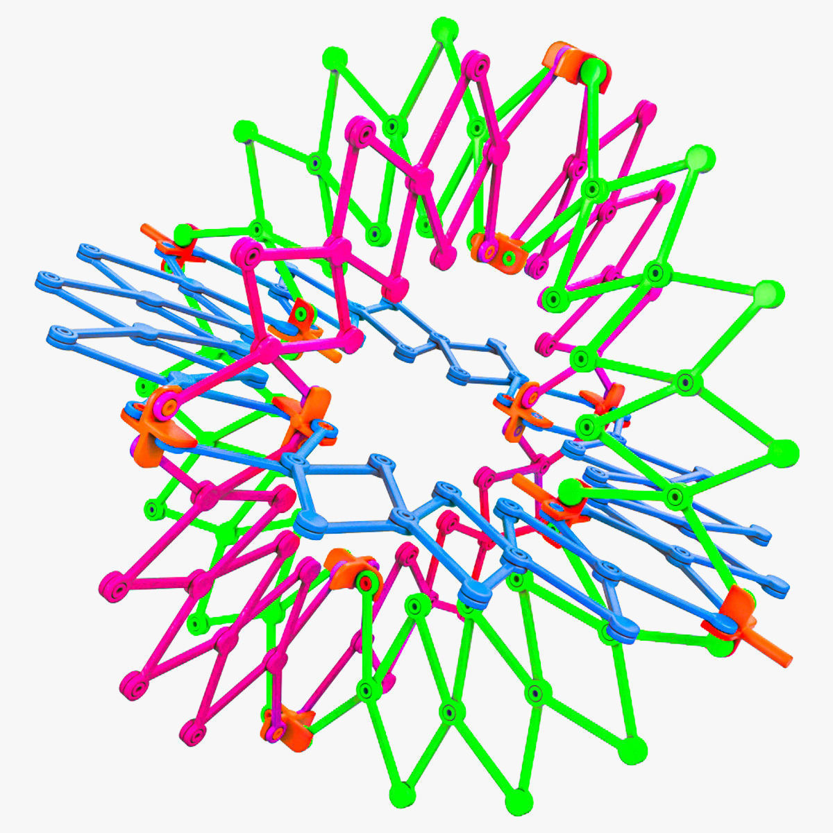 Hoberman Sphere 3D model | CGTrader