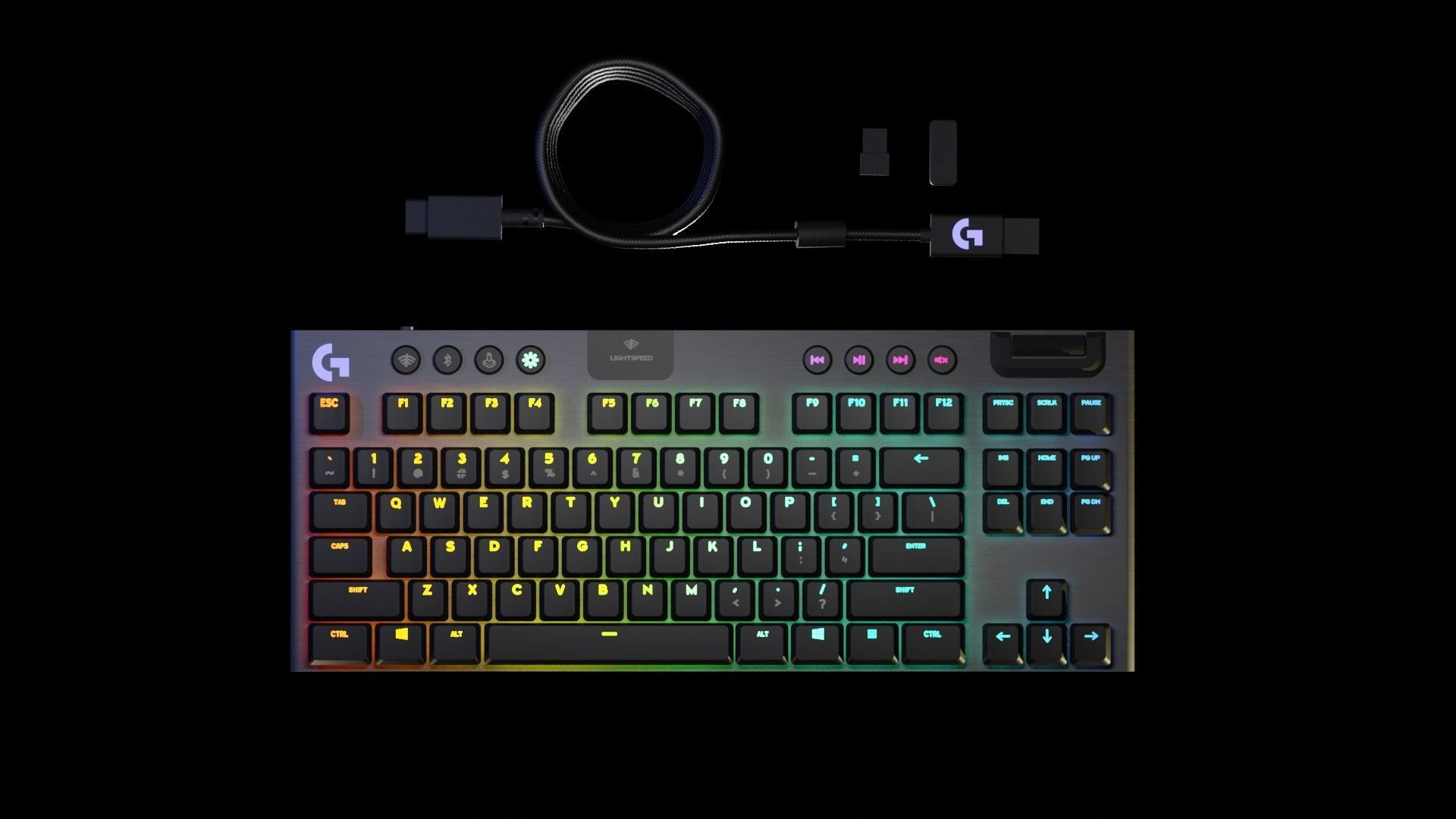 Logitech G915 TKL Wireless RGB Mechanical Gaming Keyboard 3D model ...
