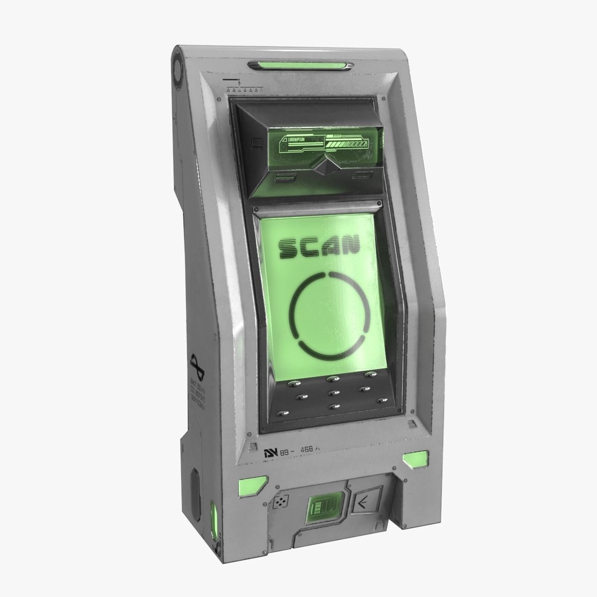 3D model Sci Fi Scanner Display v2 VR / AR / low-poly | CGTrader