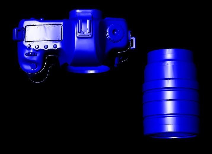 camera gold 3D model 3D printable | CGTrader