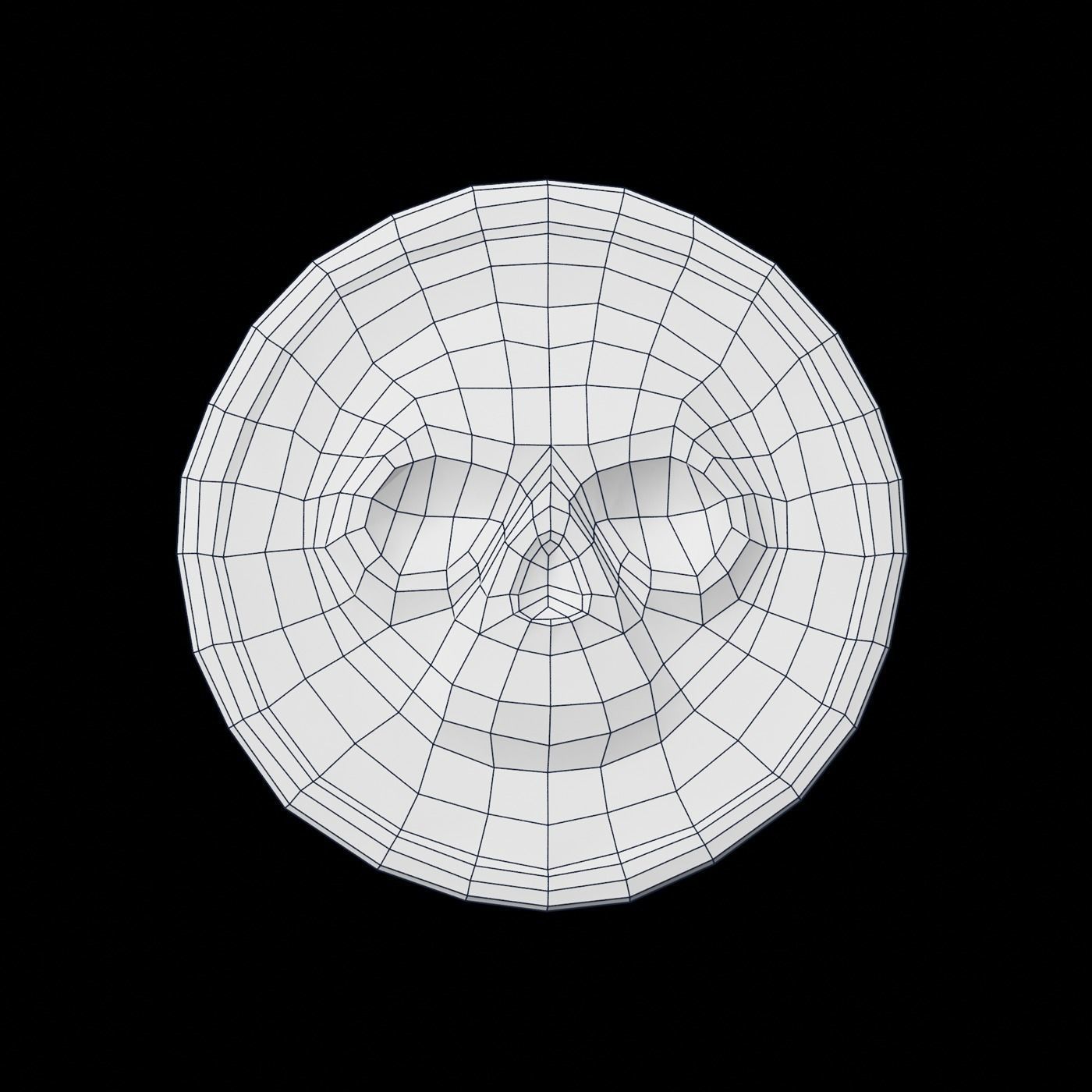 3D model Low Poly Golden Coin With Skull VR / AR / low-poly | CGTrader