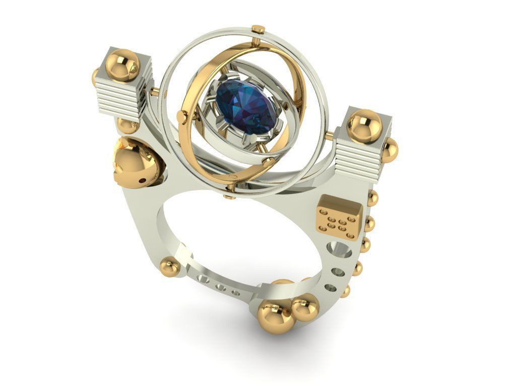 universe ring 3D model 3D printable | CGTrader