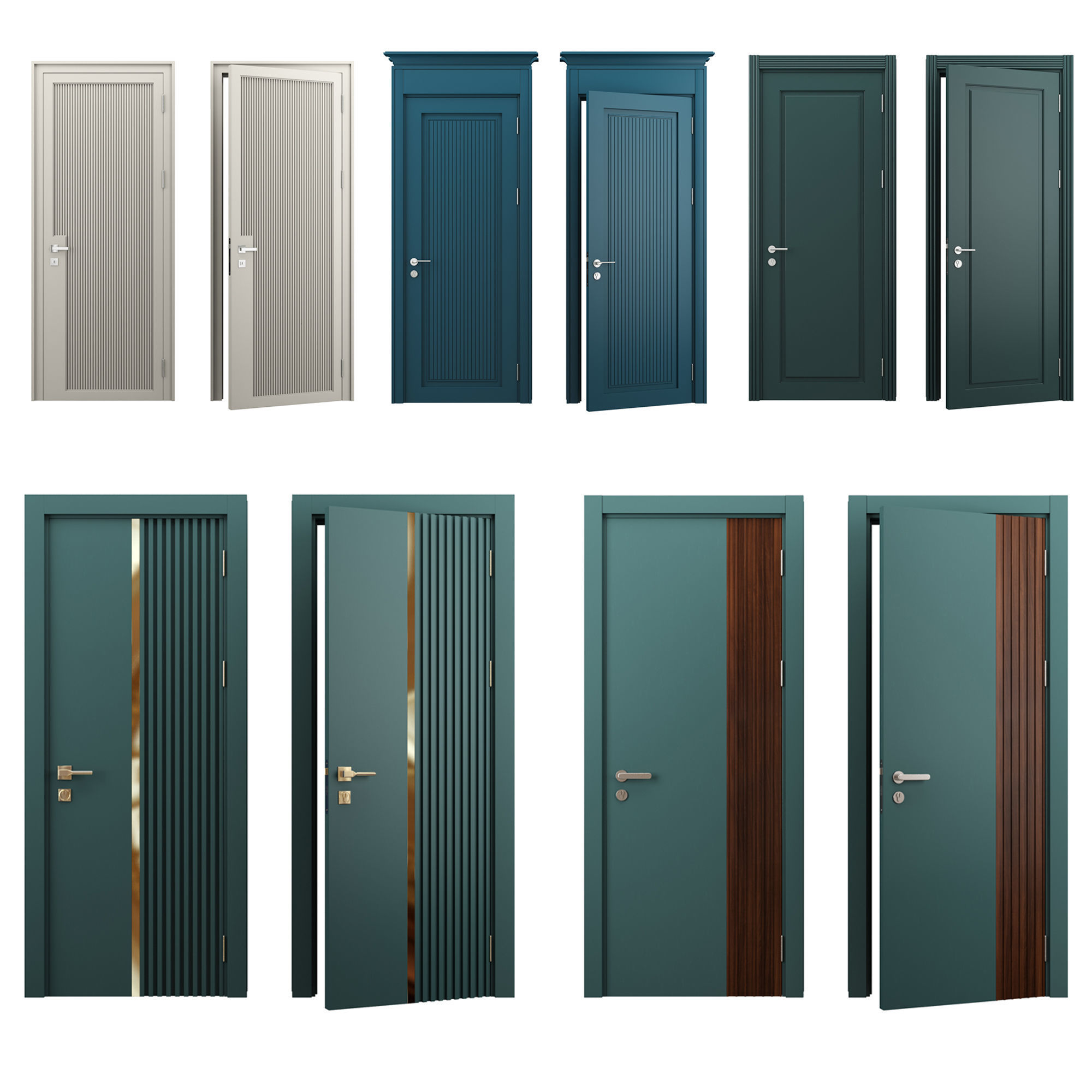 Doors collection 2 3D model | CGTrader
