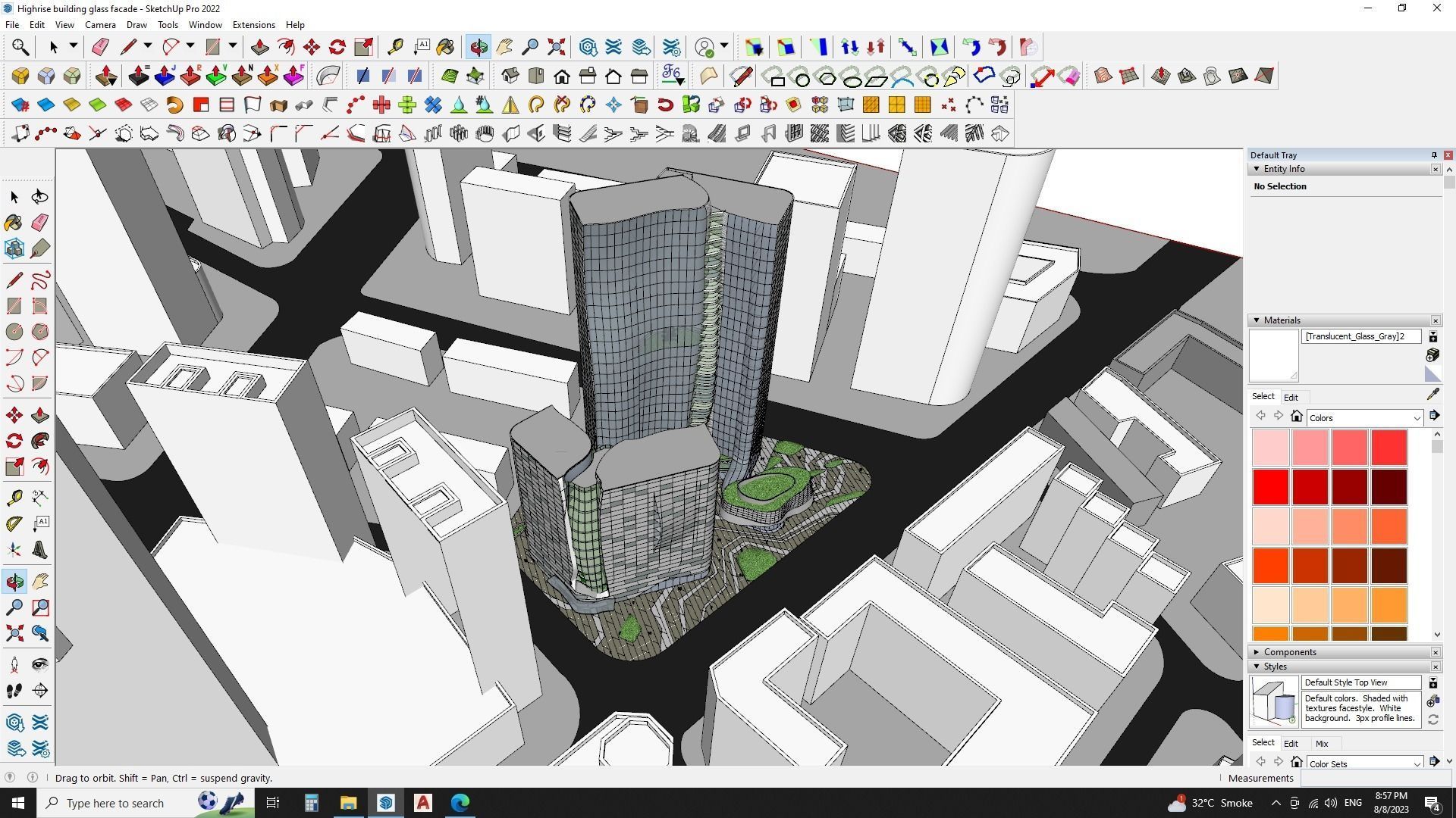high rise building sketchup 3D model | CGTrader