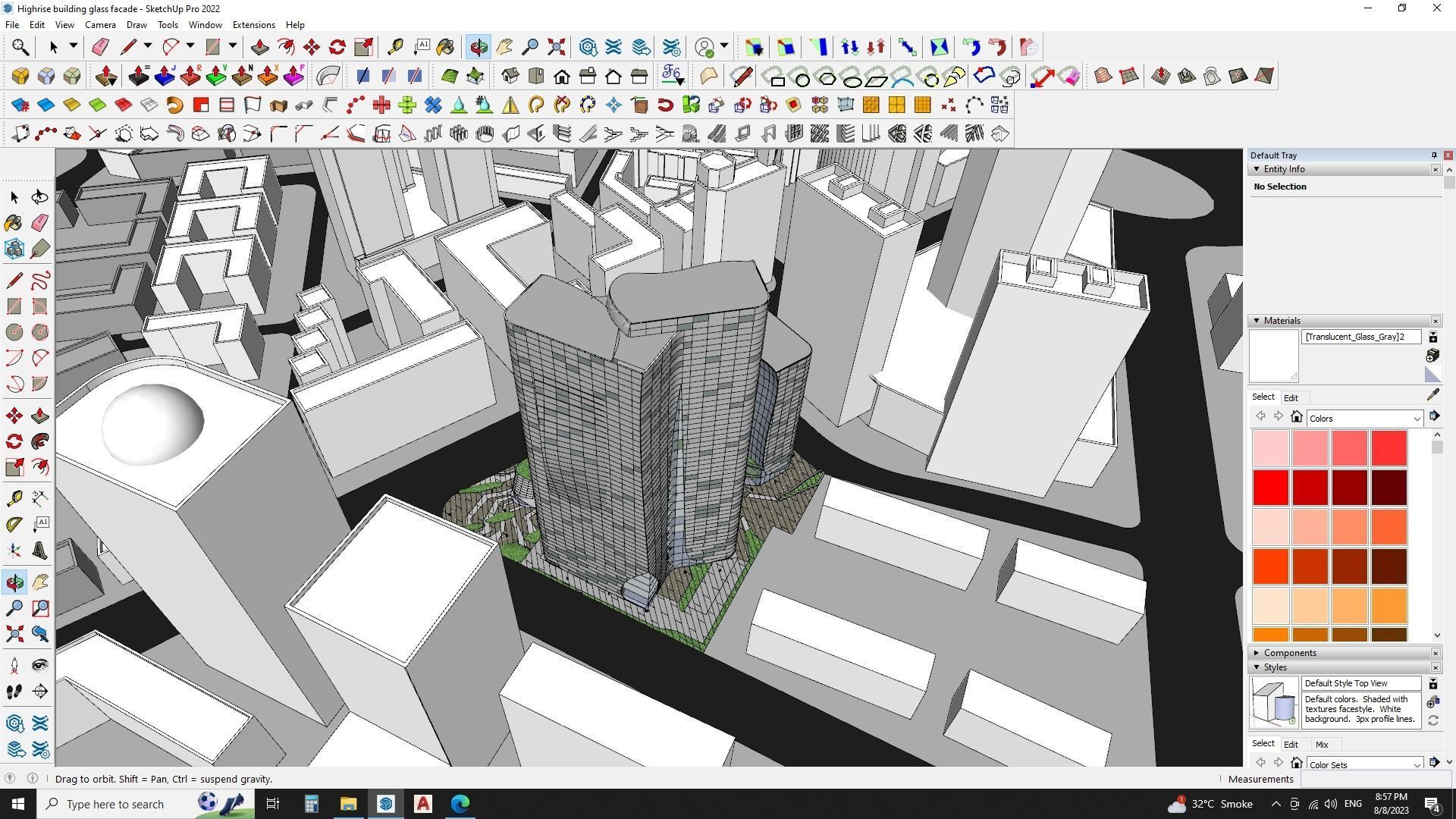 high rise building sketchup 3D model | CGTrader