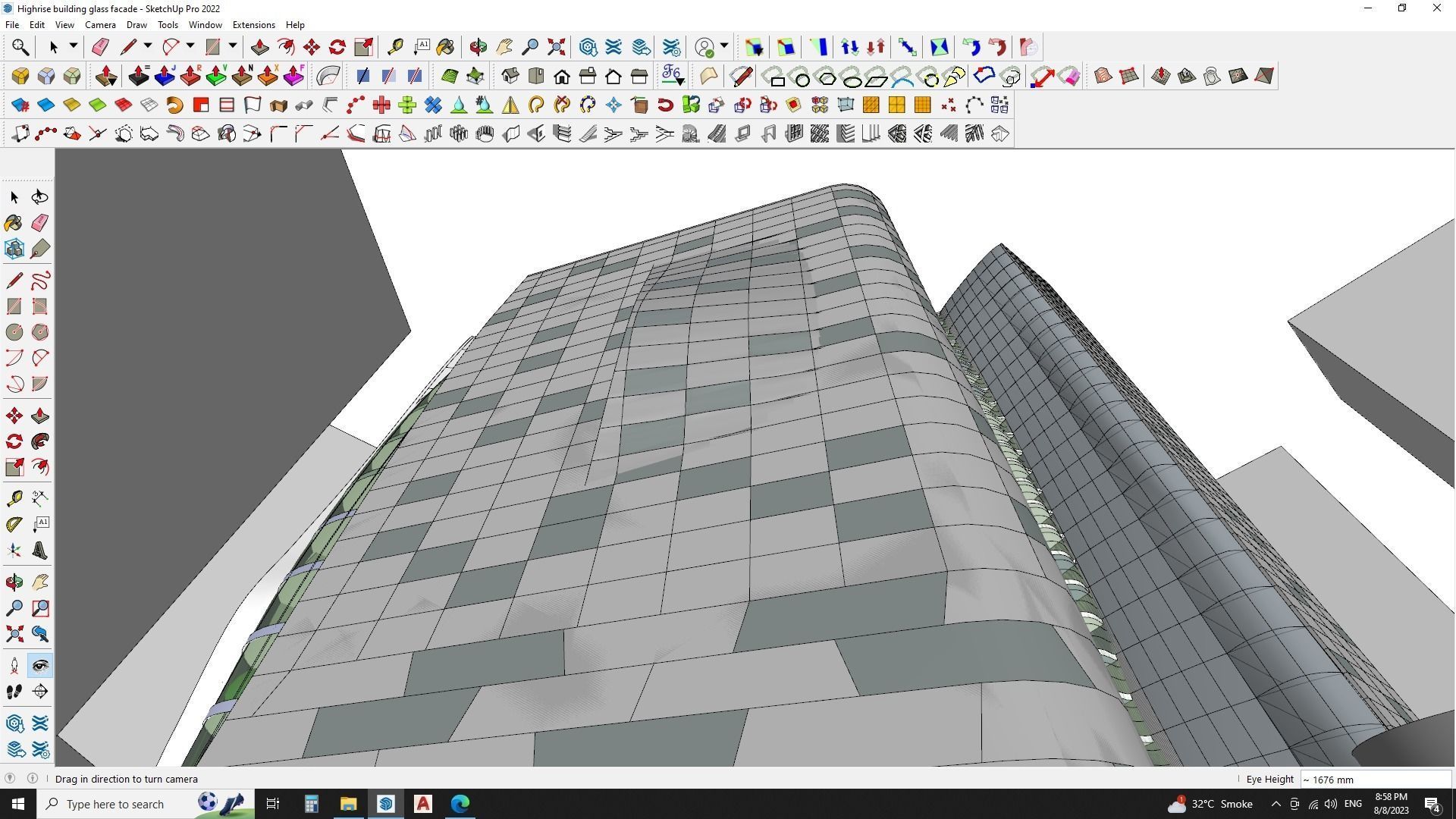 high rise building sketchup 3D model | CGTrader