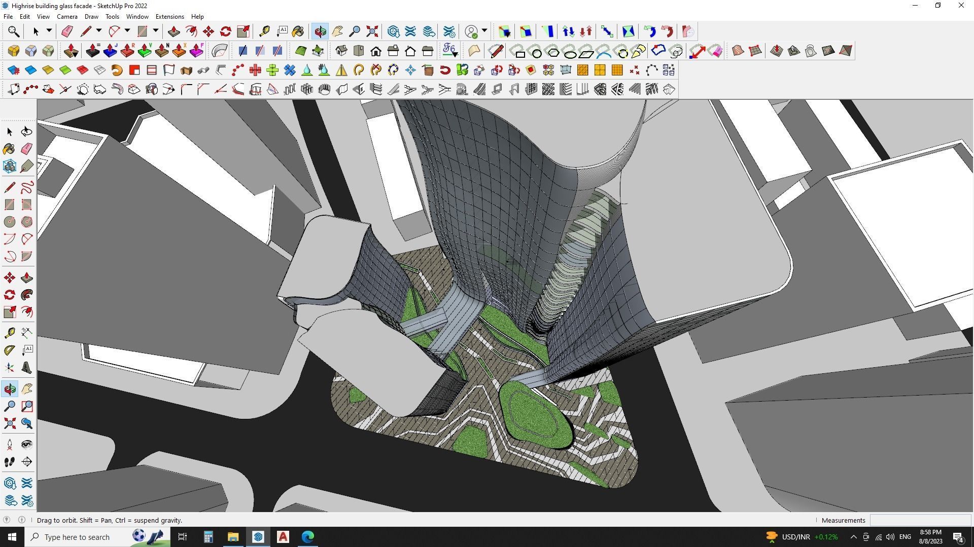 high rise building sketchup 3D model | CGTrader