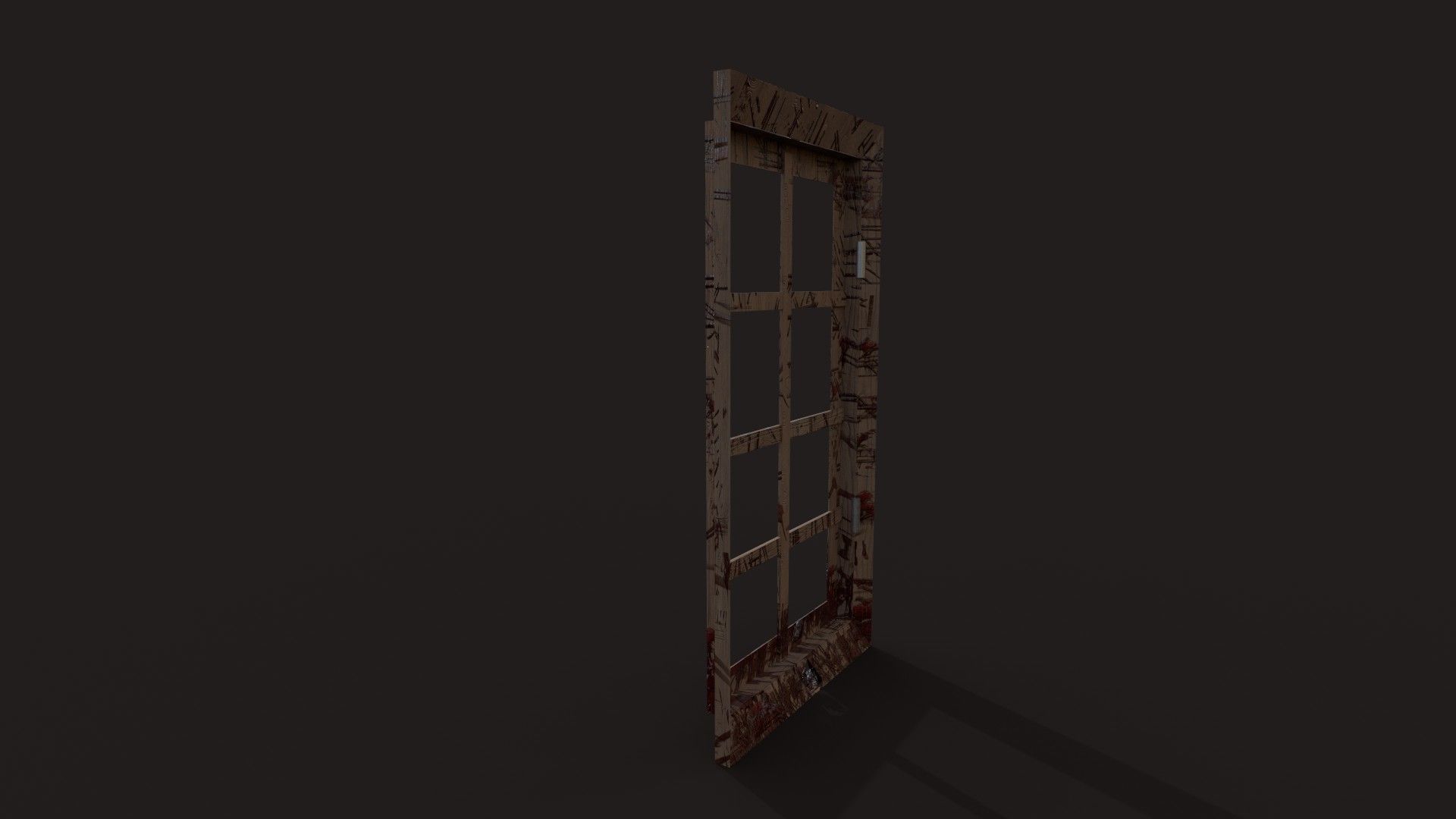 3D model Realistic Blood-Stained Gunshot Window 3D Model for Games VR ...