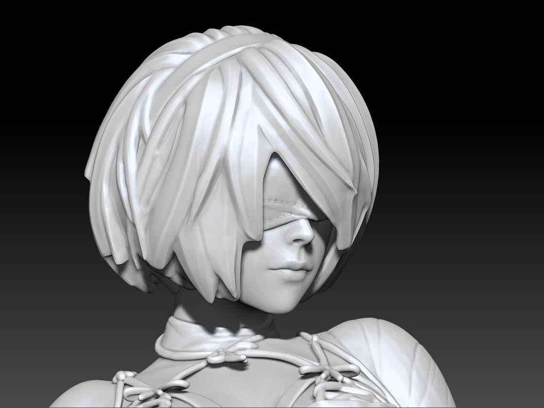 2b - Nier Automata 3D Print 3D 3D model | CGTrader