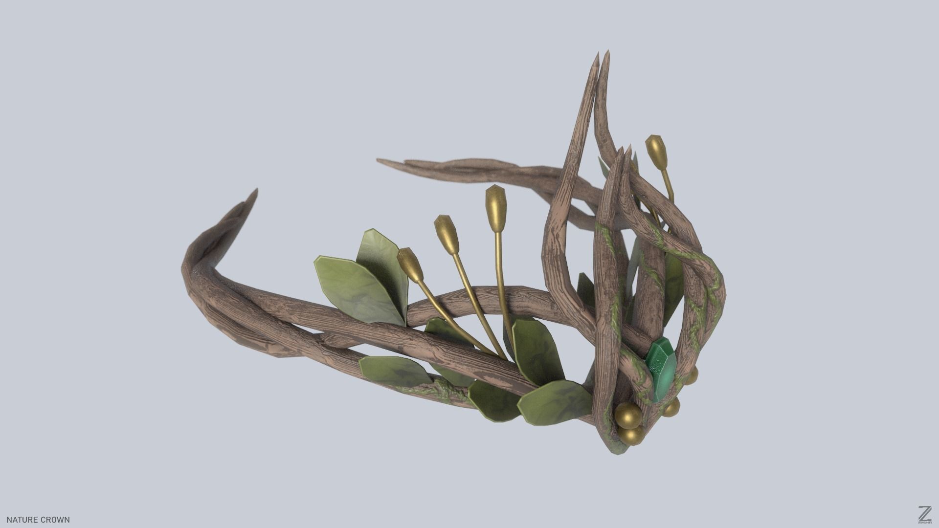 3D model Nature crown VR / AR / low-poly | CGTrader