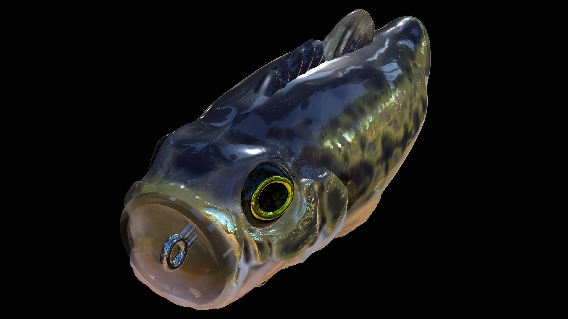 Popper lure bass fish 3D model 3D printable | CGTrader