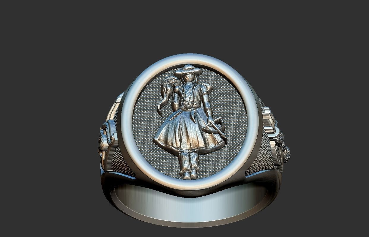 Orixa Oxossi Ring 3D model 3D printable | CGTrader