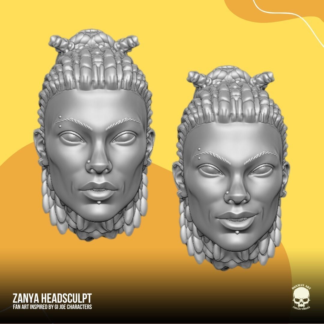 Zania Fan Art head 3D printable File For Action Figures 3D model 3D ...