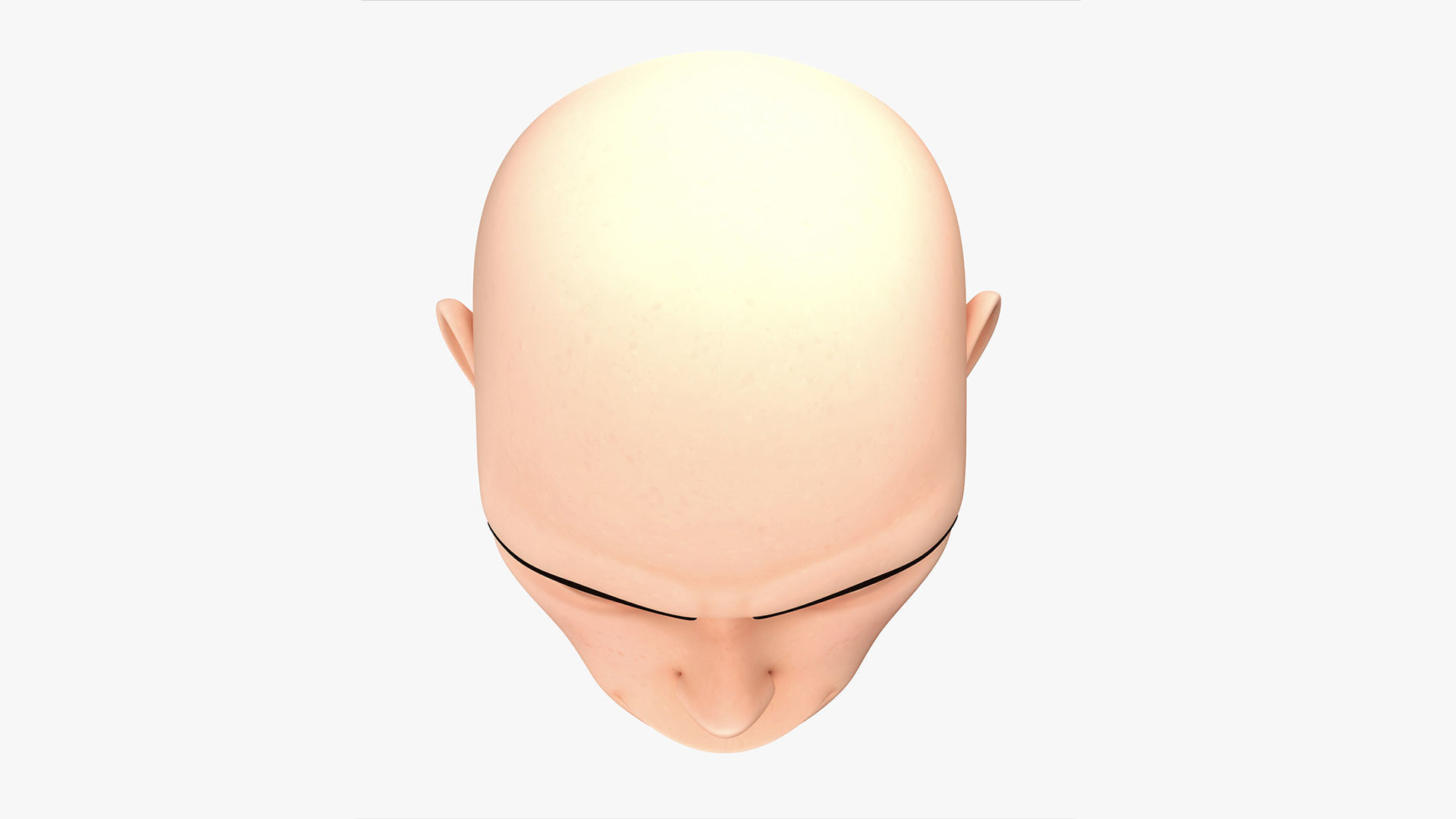 Anime Cartoon Head 3D model | CGTrader