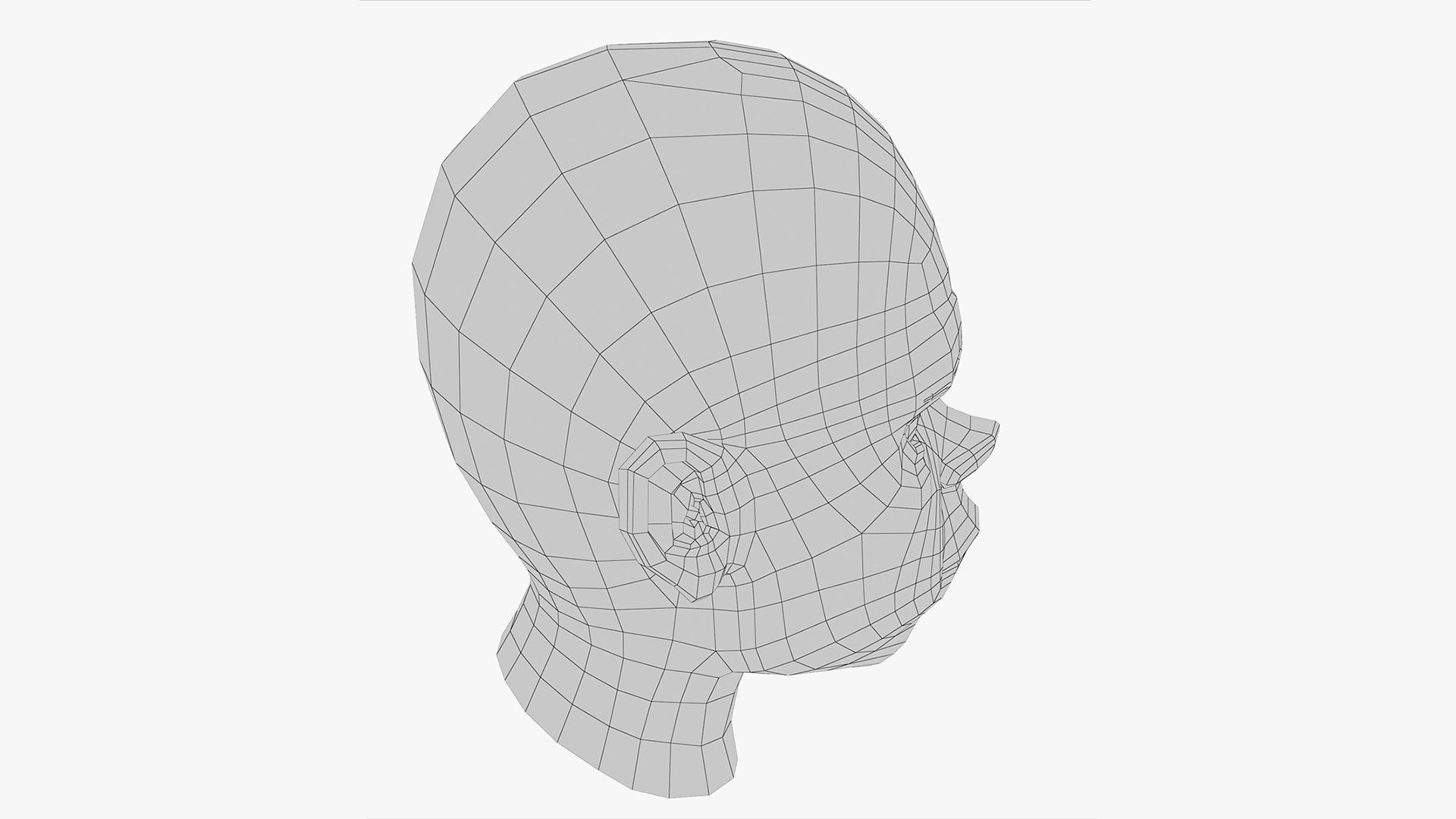 Anime Cartoon Head 3D model | CGTrader