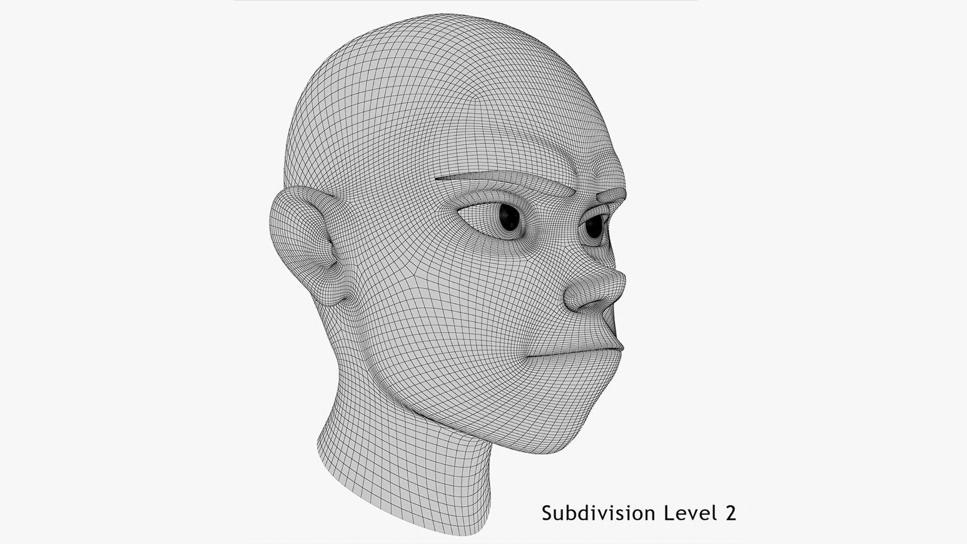 Anime Cartoon Head 3D model | CGTrader
