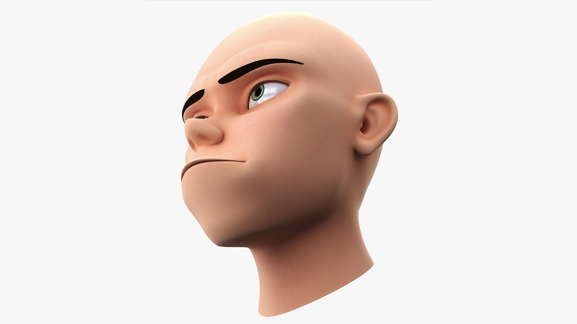 Anime Cartoon Head 3D model | CGTrader