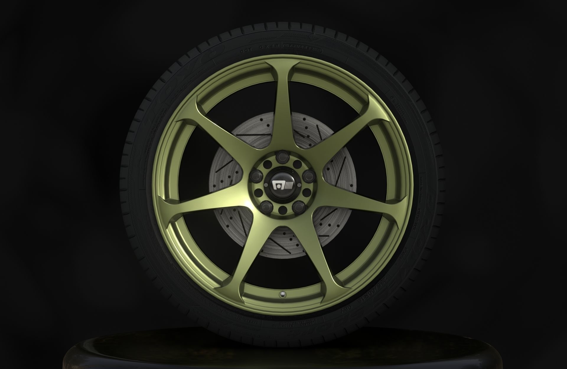 3D model Motegi MR154 Battle Wheels - Game Ready - Textured Materials ...