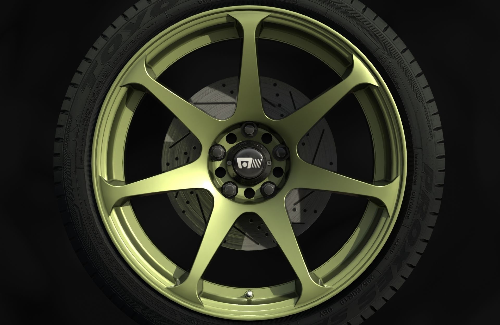 3D model Motegi MR154 Battle Wheels - Game Ready - Textured Materials ...