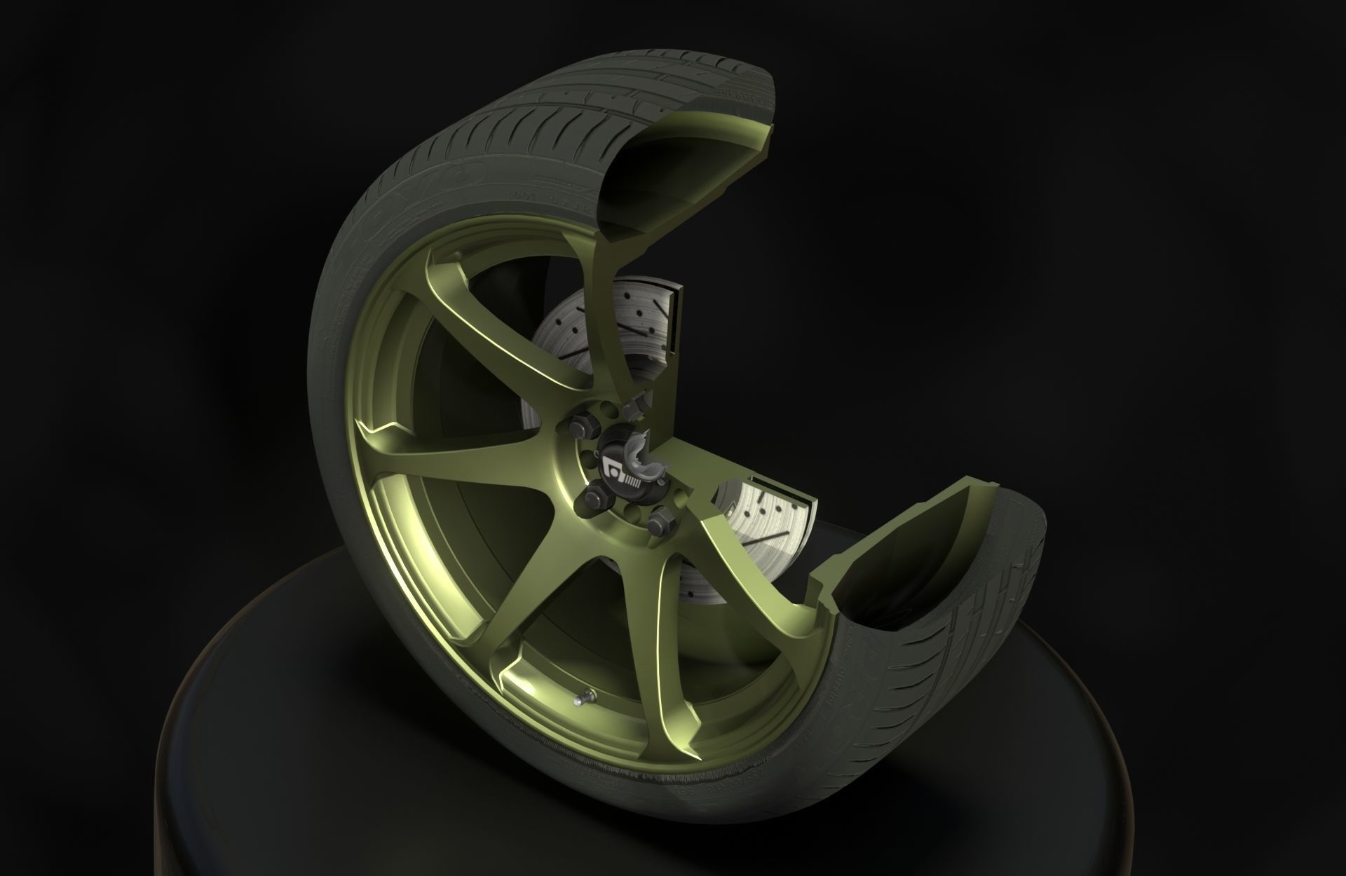 3D model Motegi MR154 Battle Wheels - Game Ready - Textured Materials ...