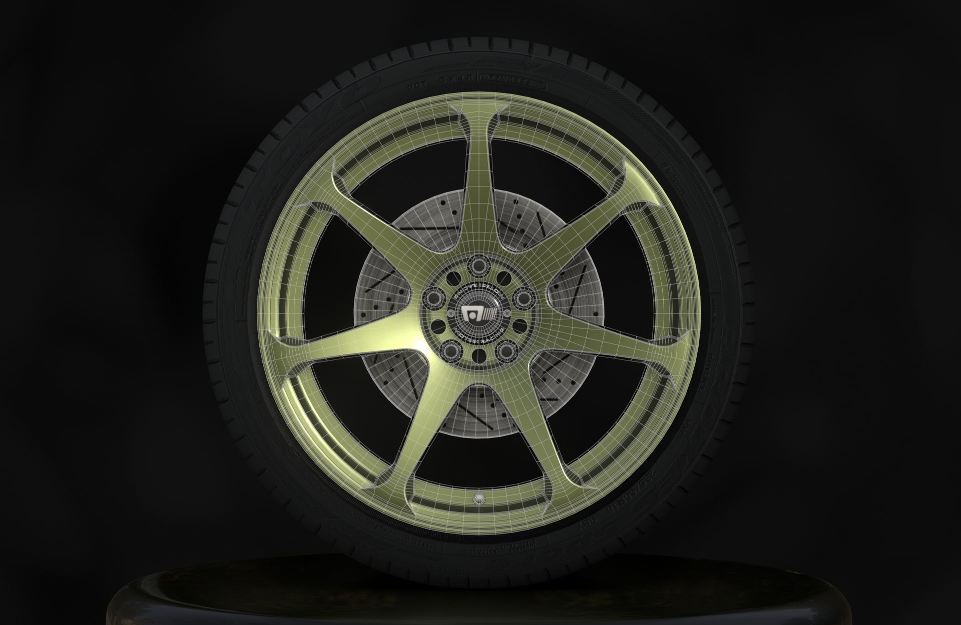 3D model Motegi MR154 Battle Wheels - Game Ready - Textured Materials ...