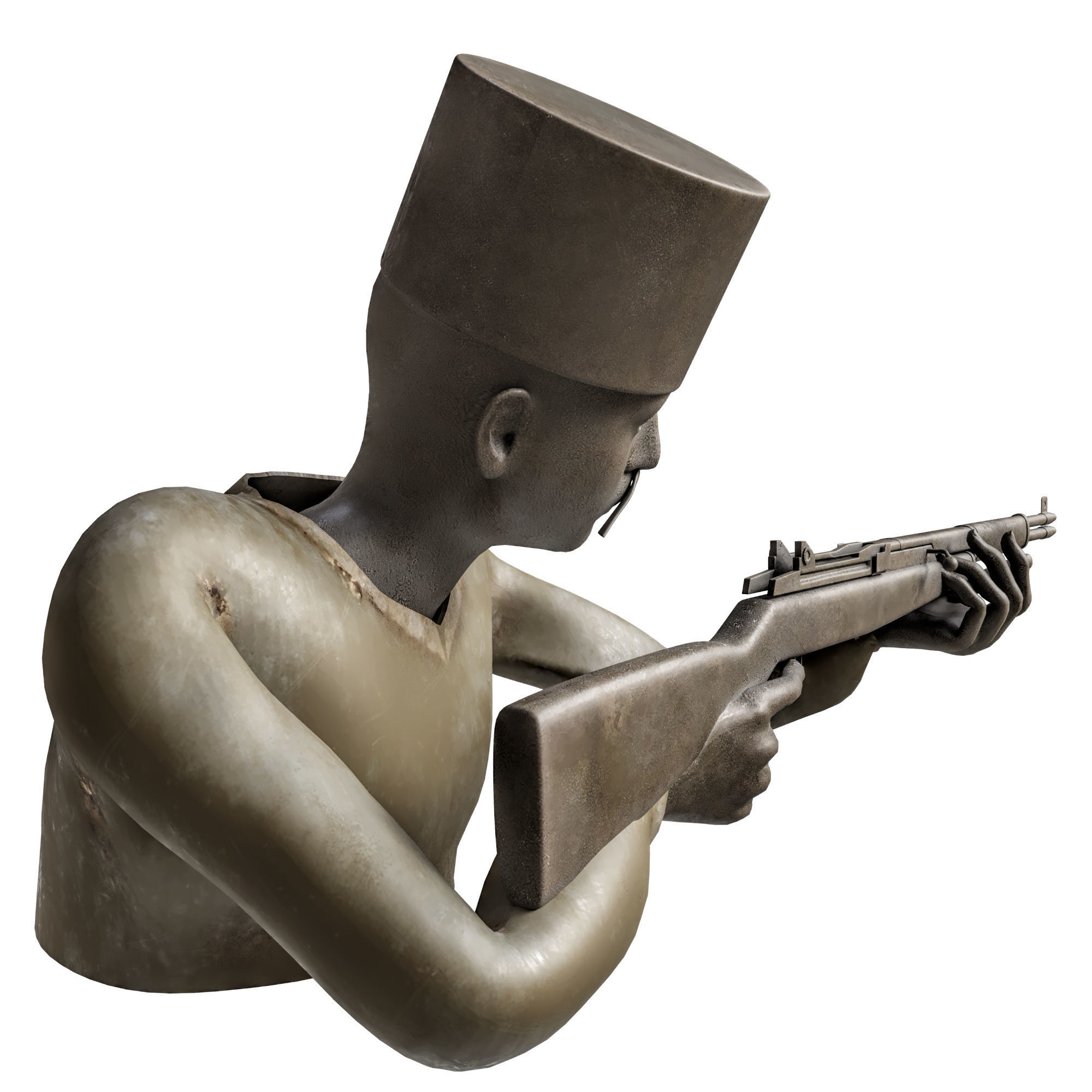 sattar khan sculpture 3D model | CGTrader