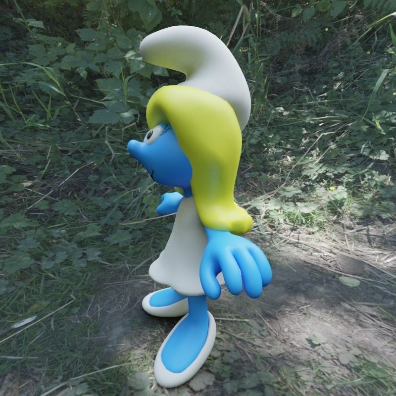 3D model Smurfette VR / AR / low-poly | CGTrader