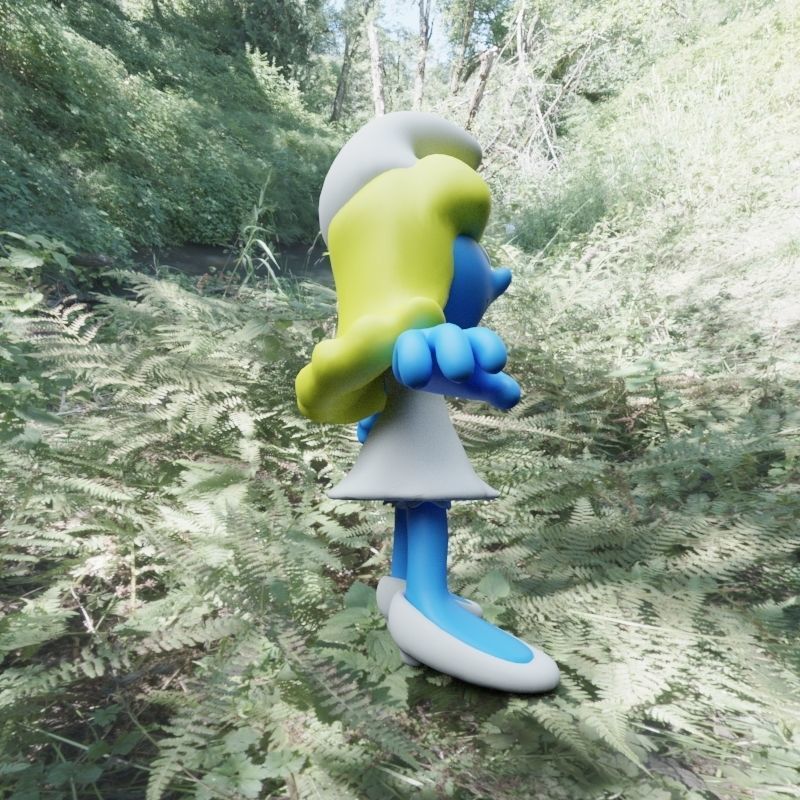 3D model Smurfette VR / AR / low-poly | CGTrader