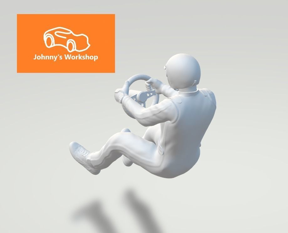 Vintage Driver Racer 3D print free 3D model 3D printable | CGTrader