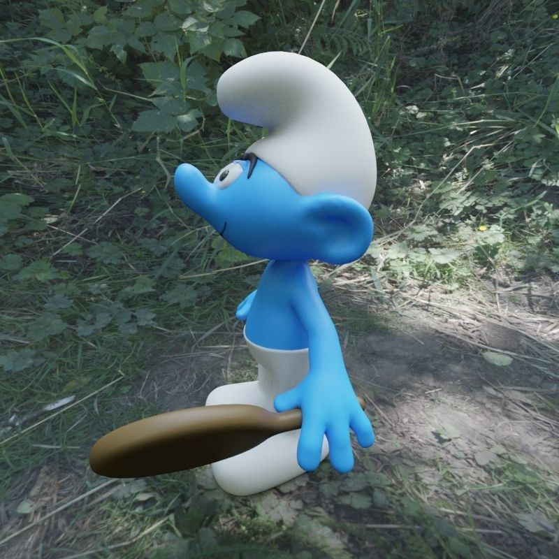 3D model Vanity Smurf VR / AR / low-poly | CGTrader