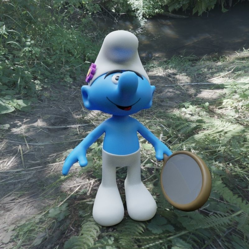 3D model Vanity Smurf VR / AR / low-poly | CGTrader